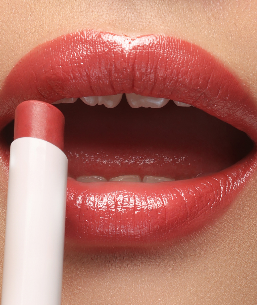 REKA Peach Raspberry Sorbet – Dew-It-All Tinted Lip Balm | Reka Cosmetics